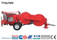 China 2x70/1x140kN Hydraulic Wire Tensioner for Cable Pulling with Cummins Engine for sale