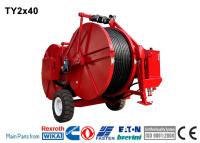 China Max Continuous Tension 2x40kN Stringing Equipment Cable Hydraulic Tensioner for sale
