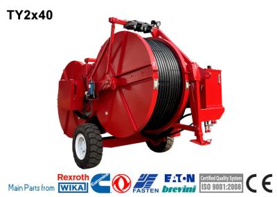 China Max Continuous Tension 2x40kN Stringing Equipment Cable Hydraulic Tensioner for sale