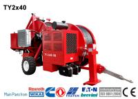 China Max Tension 2x40kN Tension Machine Stringing Machine for Cable Pulling 1800mm Bull Wheel for sale