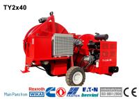 China Transmission Line Stringing Equipment TY2x40-1800 Hydraulic Tensioner 1800mm Bullwheel 2x40kN for sale