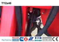 China Max Tension 2x40kN Tension Machine Stringing Machine for Cable Pulling 1800mm Bull Wheel for sale