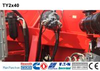 China TY2x40-1800 2x40kN Hydraulic Tensioner for Overhead Transmission Line Stringing 1800mm Bullwheel for sale
