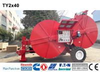 China Transmission Line Stringing Equipment 2x40KN Hydraulic Wheel Tensioner for sale