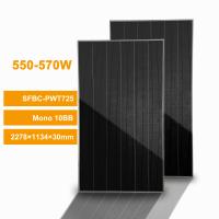 China High Efficiency 500W Solar Panels OEM Bifacial Double Glass Solar Panel for sale