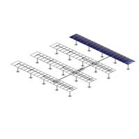 China Dual Axis Solar Power Tracker System 6kw Ground Mount Solar Tracking System for sale