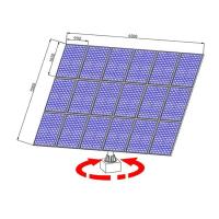 China 20 Panels Dual Tracking Solar System 24V 12V Dual Solar Tracker for sale