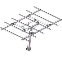China 5kw Dual Axis Solar Tracking System 27m/S Wind Load 2 Axis Solar Tracker for sale