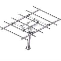 China 5Kw 2 Axis Tracker Solar Panel Mounting Brackets Ground Mounting Astro Controller for sale