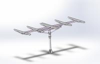 China 2KW Dual Axis Sun Tracking System 12V 24V DC 4 Panels Two Axis Solar Tracker for sale