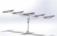 China 2KW Dual Axis Sun Tracking System 12V 24V DC 4 Panels Two Axis Solar Tracker for sale