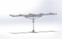 China 2KW Dual Axis Sun Tracking System 12V 24V DC 4 Panels Two Axis Solar Tracker for sale