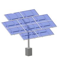 China Horizontal Single Axis Solar Tracker Efficiency Q235B Q355B One Axis Tracker for sale