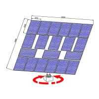 China Dual Axis-20P: 20-Panel Two Axis Solar Tracking System for sale
