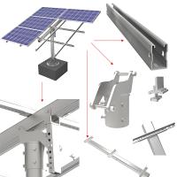 China Single Axis-30P: 30-Panel Solar Panel Tracking Mount for sale