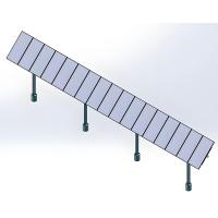 China 40 Panels Single Axis Solar Tracker 40P Single Axis Solar Tracking System for sale