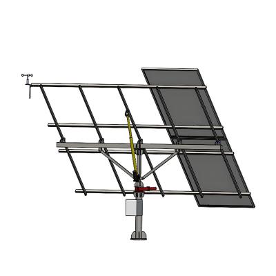 China 18 Panels 2 Axis Tracker Ground Mount Dual Access Solar Tracker for sale