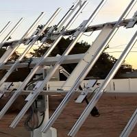 China 18 Panels 2 Axis Tracker Ground Mount Dual Access Solar Tracker for sale