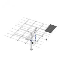 China 12P 12 Panels Dual Axis Solar Tracker Communication 2 Axis Solar Tracker for sale
