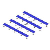 China Horizontal Single Axis Solar Tracker 72P 72 Panel Horizontal Solar Tracker for sale