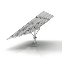 China Horizontal Single Axis Solar Tracker 72P 72 Panel Horizontal Solar Tracker for sale