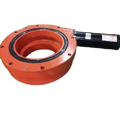 China SE7 Industrial 1508 Nm Torque Slewing Drive Dual Axis Solar Tracking System with Slew Bearing Planetary Gearbox Motor for sale