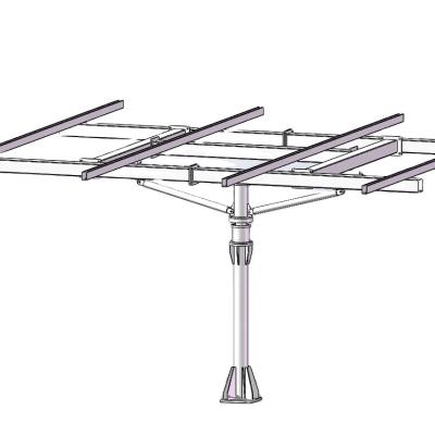 China 3kw Dual Axis Smart Solar Tracking System Wind Withstand Solar Tracker Ground Mount Solar Panel Tracking Systems for sale
