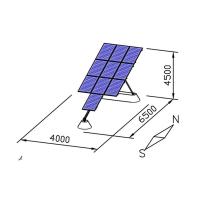 China 6kw 10 Panels Linear Actuator and Slewing Drive Home Sun Tracking Solar Panel Mounting System Solar Tracking System for sale