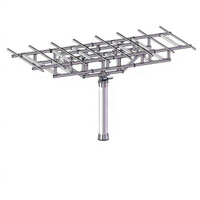 China 5kw Dual Axis Solar Tracker Mounting System 10 Panels Ground Mounting System Wind Withstand Completed Solar tracker Systems for sale