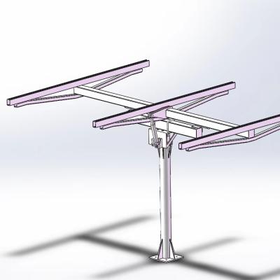 China Factory Supply Good Quality Best Price Home Appliance Mini 1kw-2kw 2panels Solar Tracker Two Axis Solar Mounting System for sale