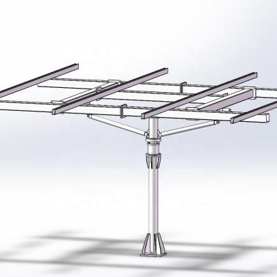 China 6 Panels 3kw Astro Controller With APP Wind Withstand Dual Axis Solar tracker Kit Automatic Completed Solar Tracking Systems for sale