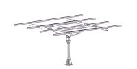 China 3kw Two Axis All Key Components Solar Panel Tracking System Dual Axis Completed Solar tracker Systems for sale