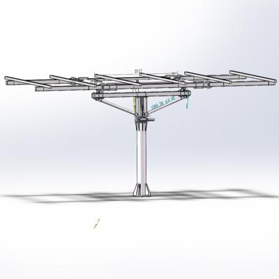 China 12 Panels Double Axis Solar Tracker 6KW-8KW Solar Power Tracker for sale