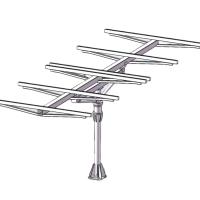 China Manufacturer's 4 Panels 2kw Dual Axis Solar Tracking System Kit All Key Components for Ground Solar Tracker for sale