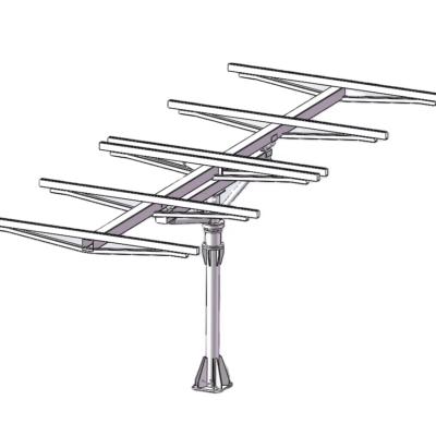 China Manufacturer's 4 Panels 2kw Dual Axis Solar Tracking System Kit All Key Components for Ground Solar Tracker for sale