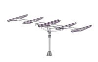 China Manufacturer's 4 Panels 2kw Dual Axis Solar Tracking System Kit All Key Components for Ground Solar Tracker for sale