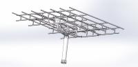 China Best Quality Factory Supply 12kw Two Axis 24 Solar Panels Wind Withstand Tracking System Dual Axis Solar tracker for sale