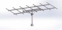 China 5kw Waterproof Metal Material Solar Tracking System Two Axis Solar Tracker Ground Mount Solar Kit Tracking Systems for sale