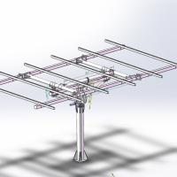 China Jimmy 5KW High Accuracy Automatic Solar Tracking System Sun Power Dual/Single Axis Solar Mounting Brackets Solar tracker for sale