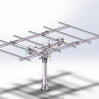 China Jimmy 5KW High Accuracy Automatic Solar Tracking System Sun Power Dual/Single Axis Solar Mounting Brackets Solar tracker for sale