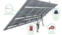 China 2KW Two Axis All Key Components Included Solar Panel Tracking System Dual Axis Solar Tracking Kit Ground Solar tracker 2 Axes for sale