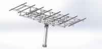 China Hot Sale 6kw Strong Wind Resistance Waterproof Bracket Dual Axis Solar Tracker Brackets System Solar Tracking for sale