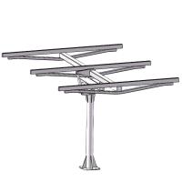 China 1KW Dual Axis Solar Panel Tracking System All Key Components Included Ground Two Axis Solar Tracker Kit for sale