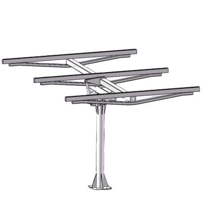 China 1KW Dual Axis Solar Panel Tracking System All Key Components Included Ground Two Axis Solar Tracker Kit for sale