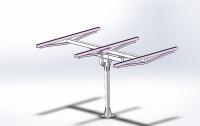 China 1KW Dual Axis Solar Panel Tracking System All Key Components Included Ground Two Axis Solar Tracker Kit for sale