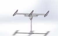 China 1KW Dual Axis Solar Panel Tracking System All Key Components Included Ground Two Axis Solar Tracker Kit for sale