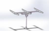 China 1KW Dual Axis Solar Panel Tracking System All Key Components Included Ground Two Axis Solar Tracker Kit for sale