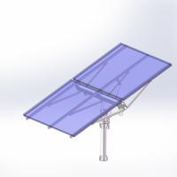 China 2KW Dual Axes Solar Panel Tracking System Kit All Key Components Included Ground Solar Tracker Two Axes for sale