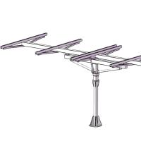 China 2KW Dual Axes Solar Panel Tracking System Kit All Key Components Included Ground Solar Tracker Two Axes for sale