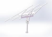 China 2KW Dual Axes Solar Panel Tracking System Kit All Key Components Included Ground Solar Tracker Two Axes for sale